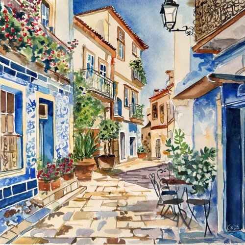 Hidden Corners of Lisbon 9 de Irina Kurganskaya (2025): Pintura ...