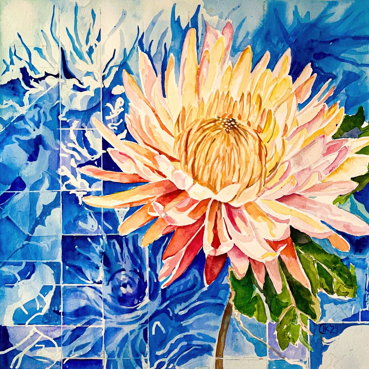 Light Red Carpobrotus Edulis de Irina Kurganskaya (2024): Pintura ...