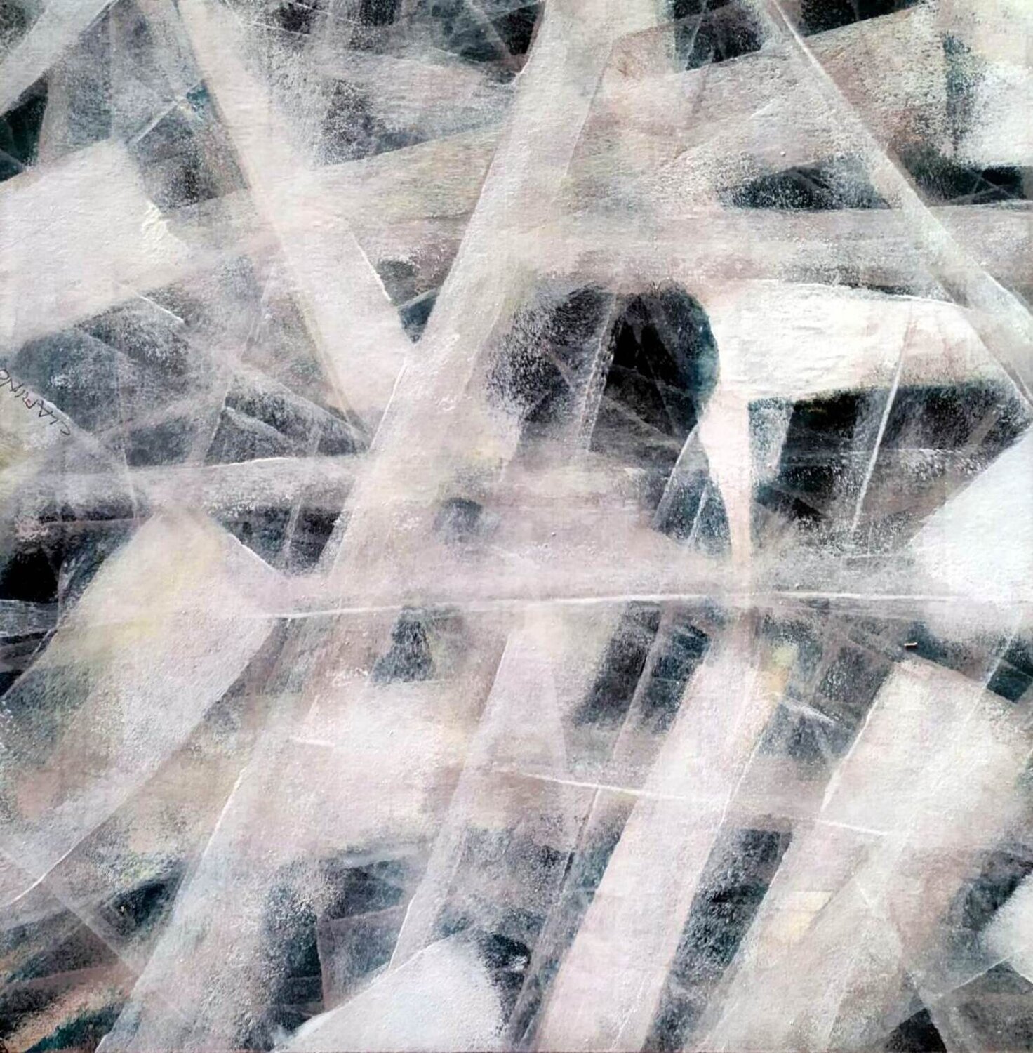 INTRECCI by Susanna Clarino (2022) : Painting Acrylic on Cardboard ...