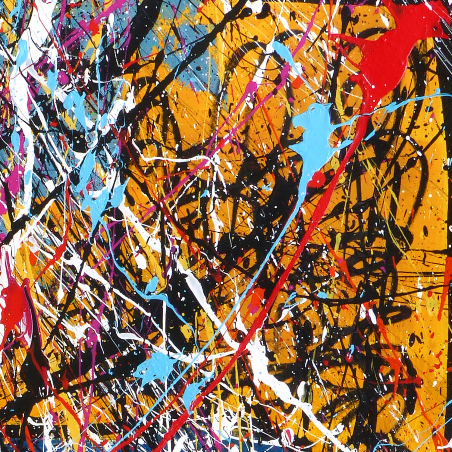 Création abstraite B025 by Jean-Jacques Marie (2019) : Painting Acrylic ...