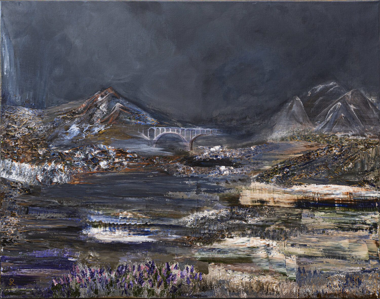 The Moment Between von Josie Ryan (2025): Malerei Acryl auf Leinwand ...
