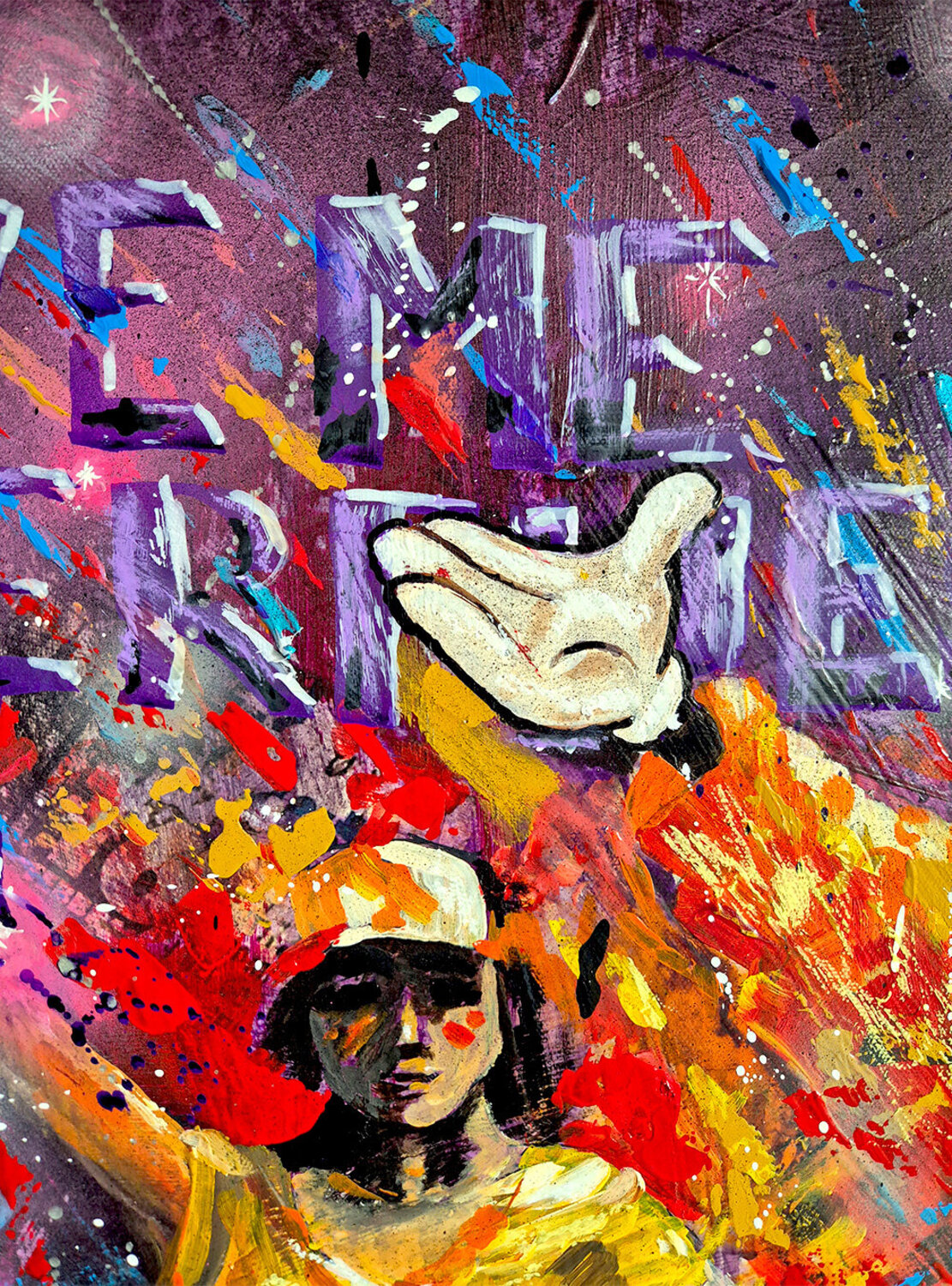 Snoop Mouse Mickey by Rike Wölke (2024) : Painting Acrylic, Collage on ...