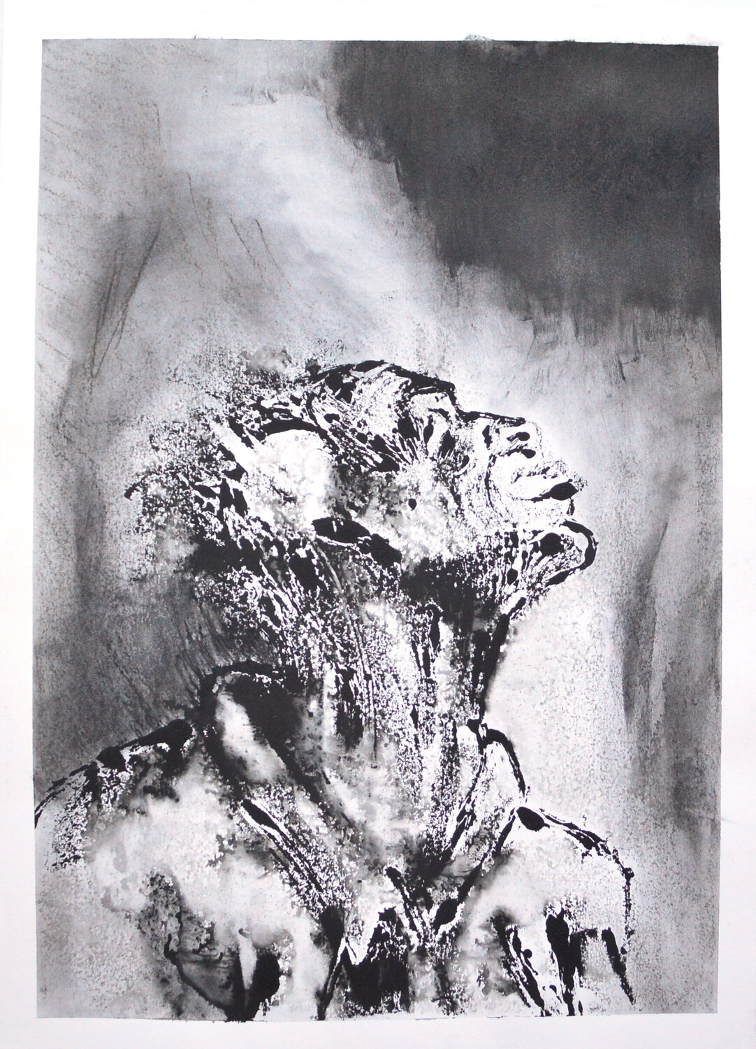 Untitled de Henrique Andrade (2021) : Peinture Acrylique, Fusain sur ...