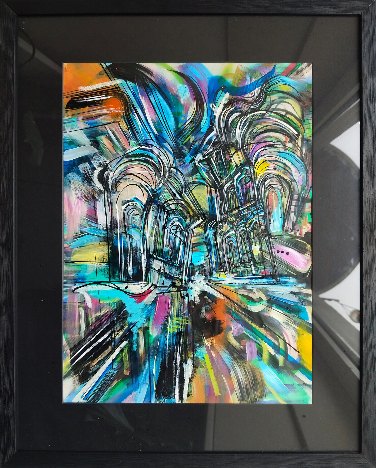 Screaming Houses di Heinz Seidenbusch (2026): Opera su carta a Acrilico ...