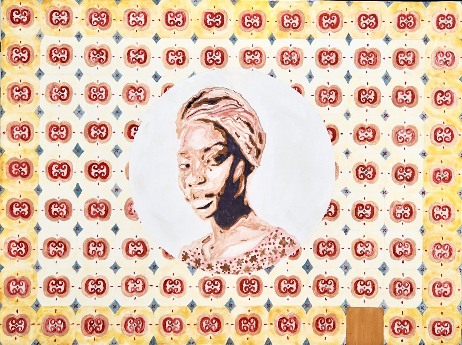 Portrait of Tomato Seller di Haneefah Adam (2025): Pittura a Acquarello ...