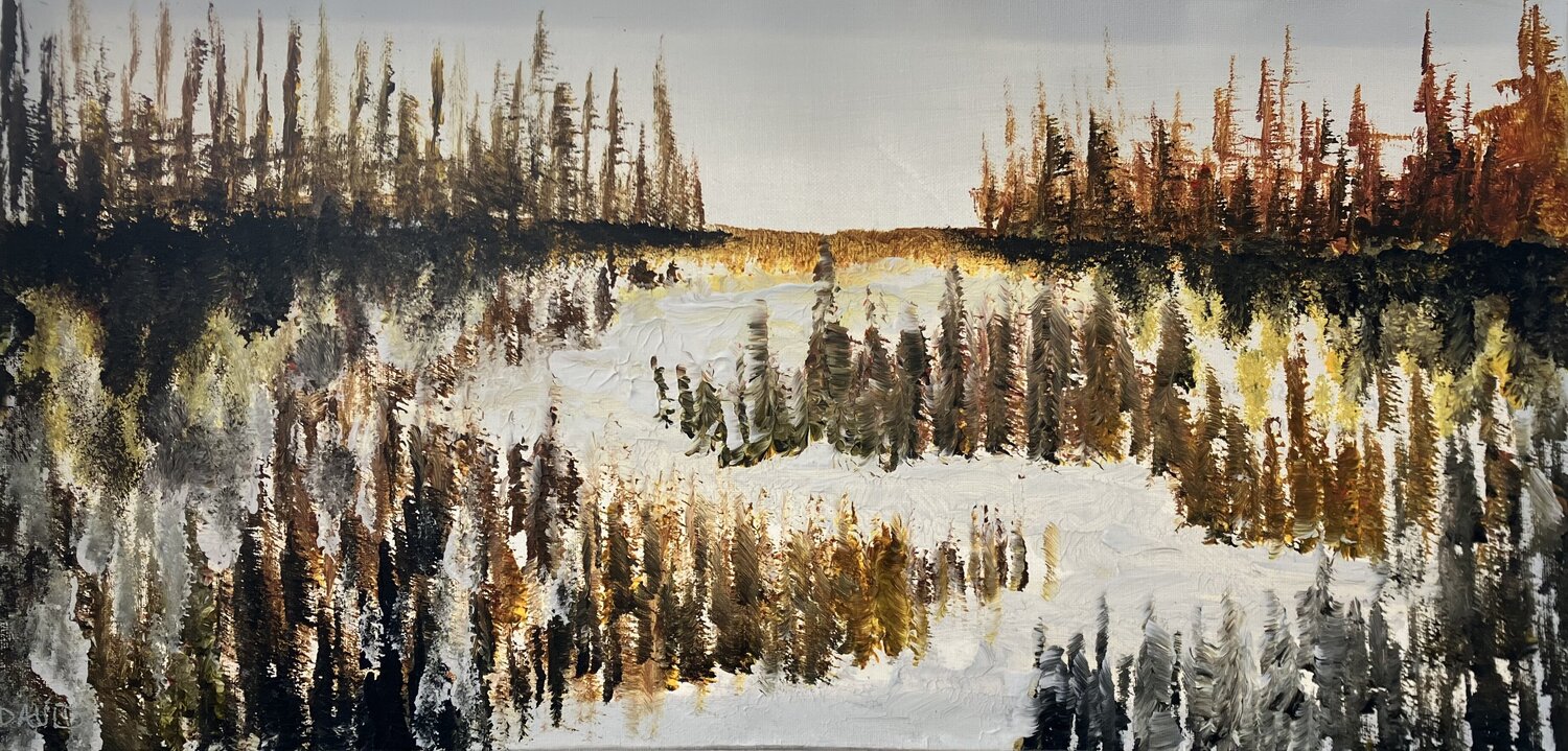 'Beaver Dam' di David Coulson (2025): Pittura a Acrilico su Tela ...