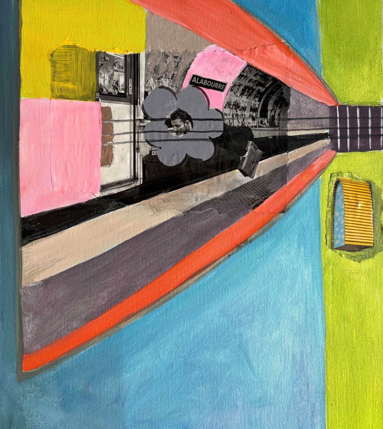 Kobold im Kopp von Eva Maria Kühberger (2026): Malerei Acryl, Collage ...