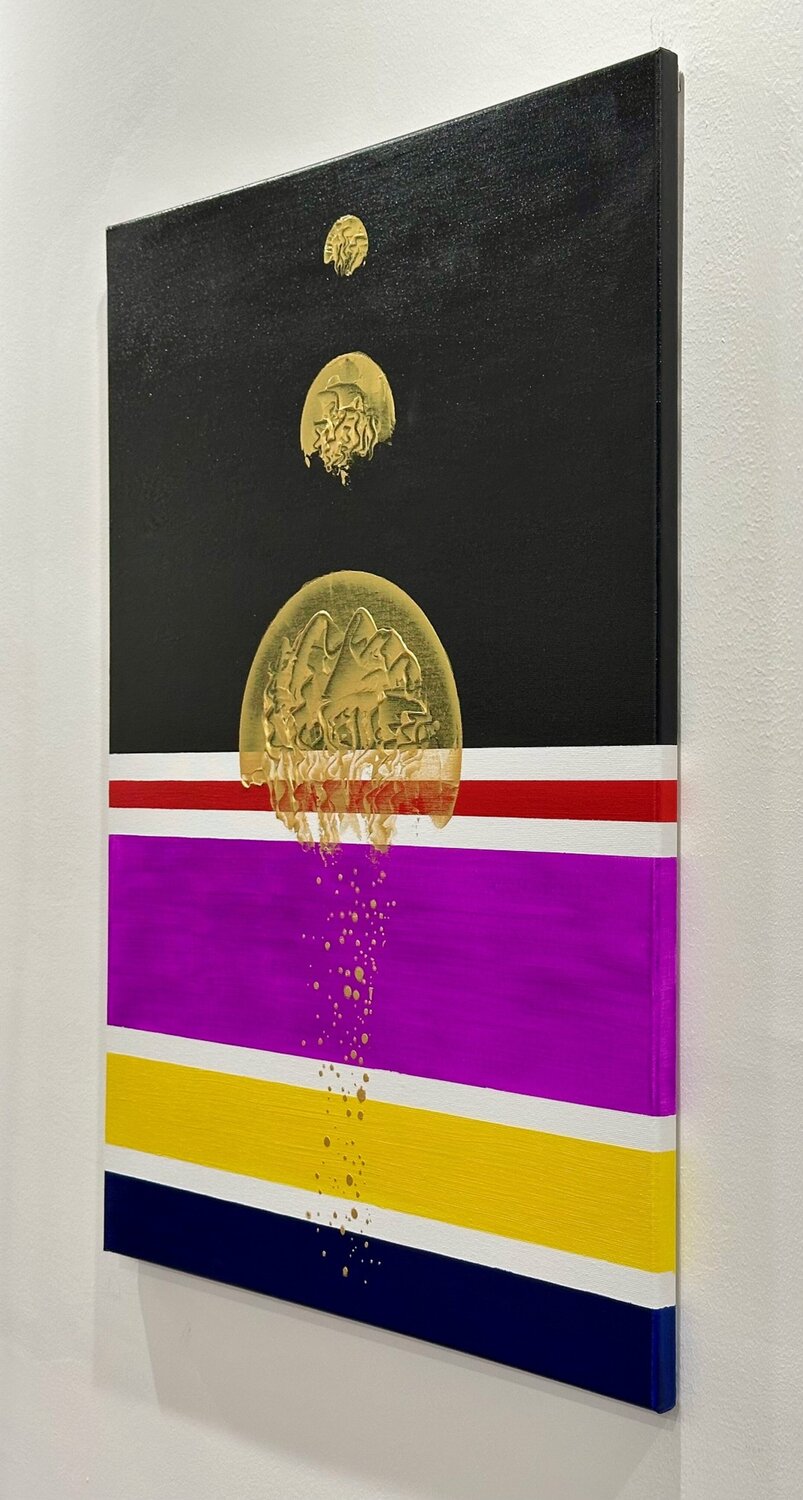 L'ORO IMPARA A CADERE by Cosmo Ucciferri (2026) : Painting Acrylic on ...