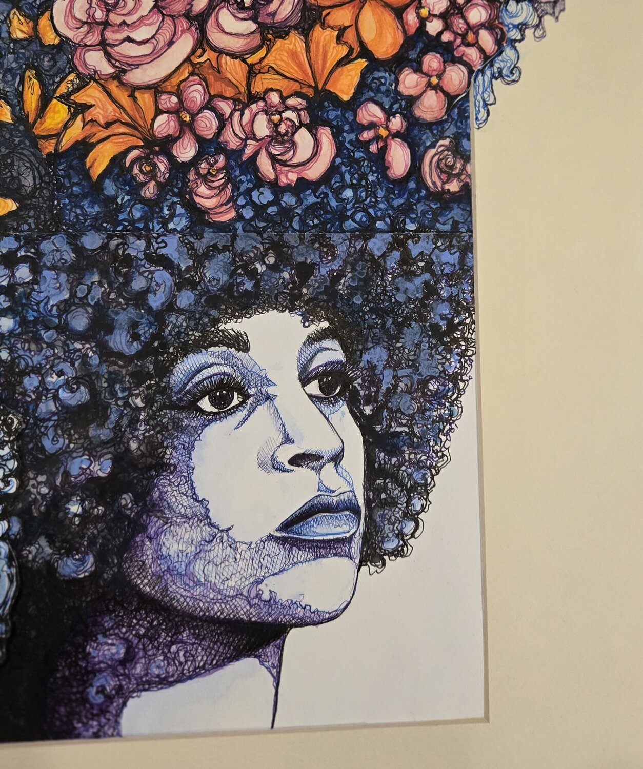 Angela de Kirsten Guerin (2025) : Dessin Stylo, Encre de Chine sur ...