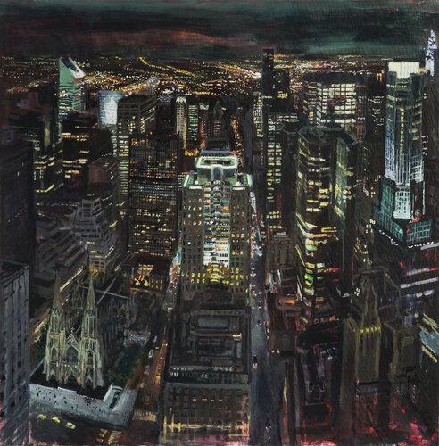 Top of the Rock with Saint-Patrick New-York City by Marc Goldstain ...