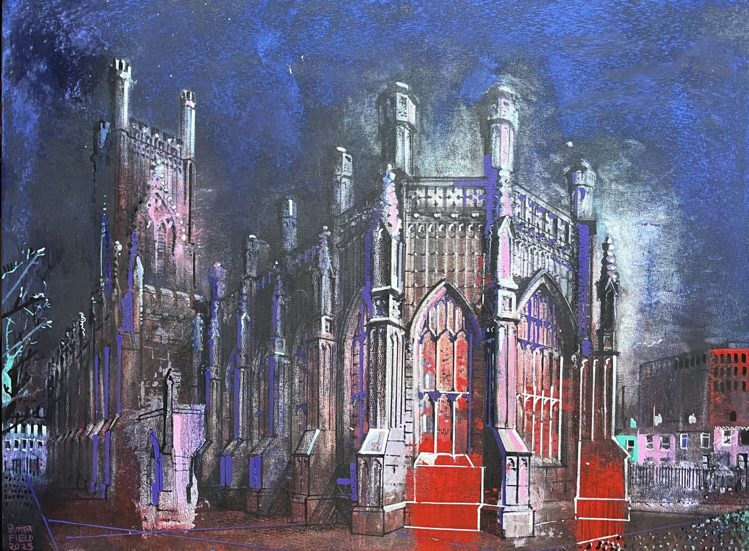 Bombed out church: Gothic Nightscape by Alexis Butterfield_Art (2025 ...