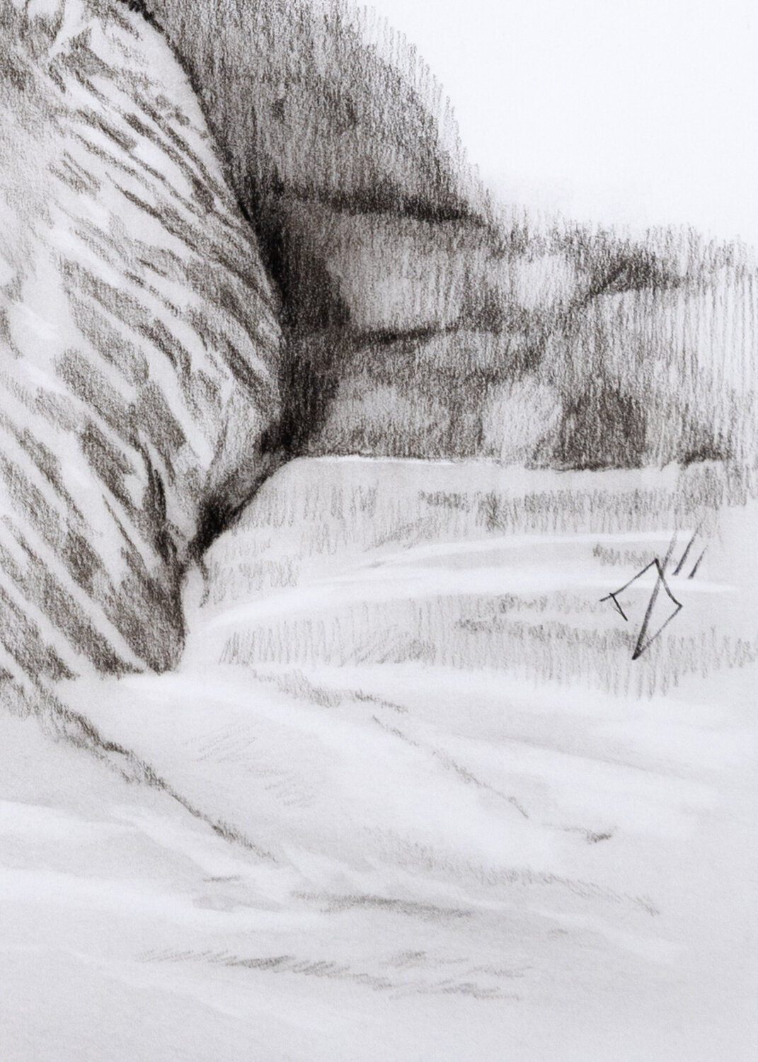 A Fragile Vow by Andros Karr (2025) : Drawing Charcoal on Paper - Singulart