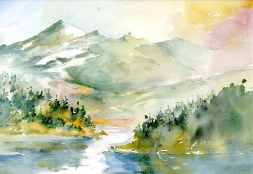 Berners Bay on Lynn Canal Alaska von Ron Kasprisin (2022): Malerei ...