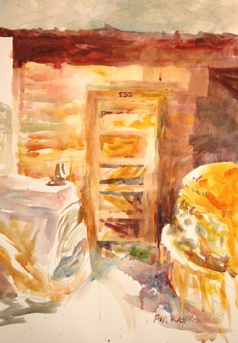 Lynn Glacier von Ron Kasprisin (2022): Malerei Aquarell auf Papier ...