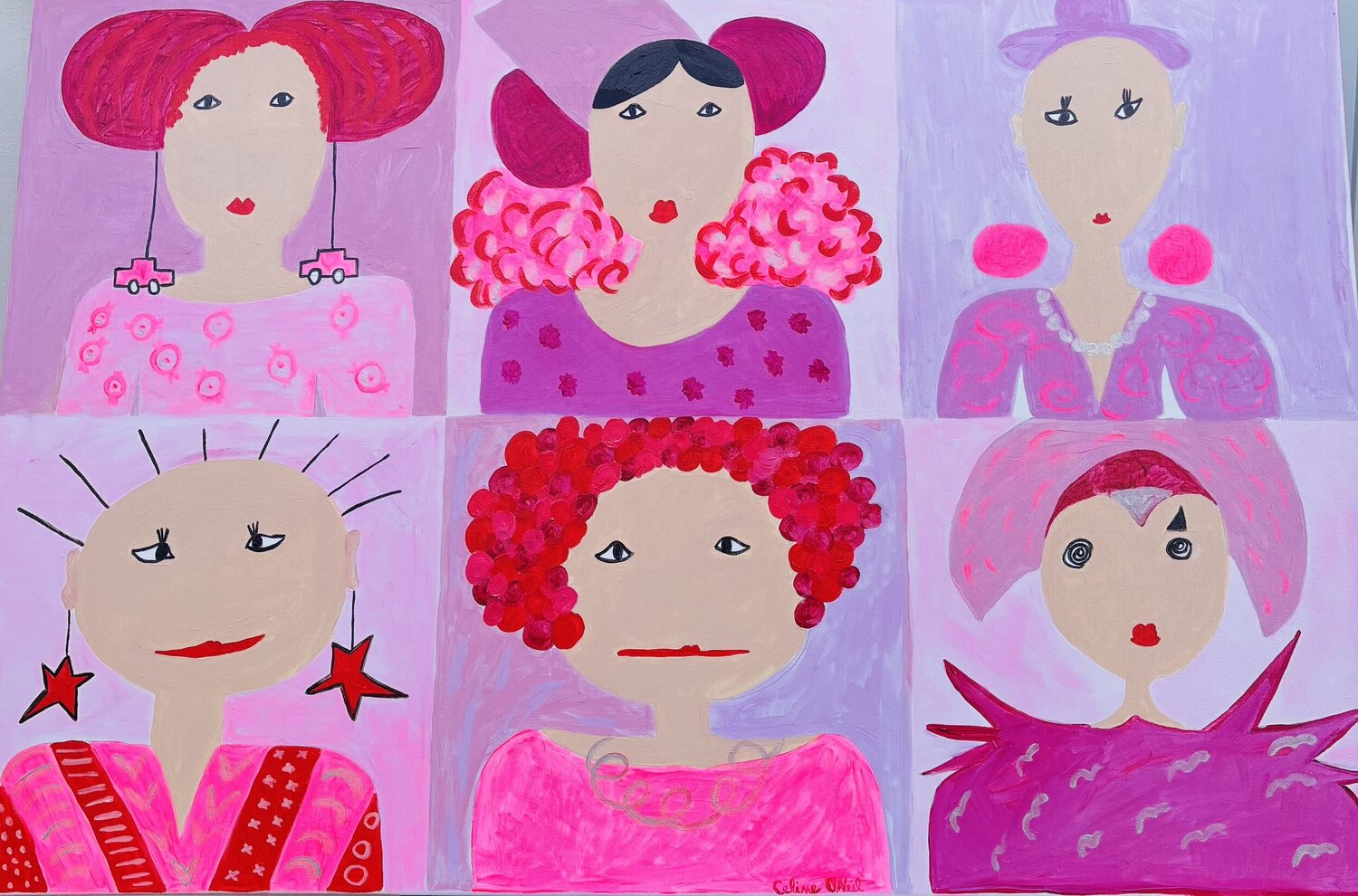 woman power by Celine O´Neil (2023) : Painting Acrylic, Lacquer on ...