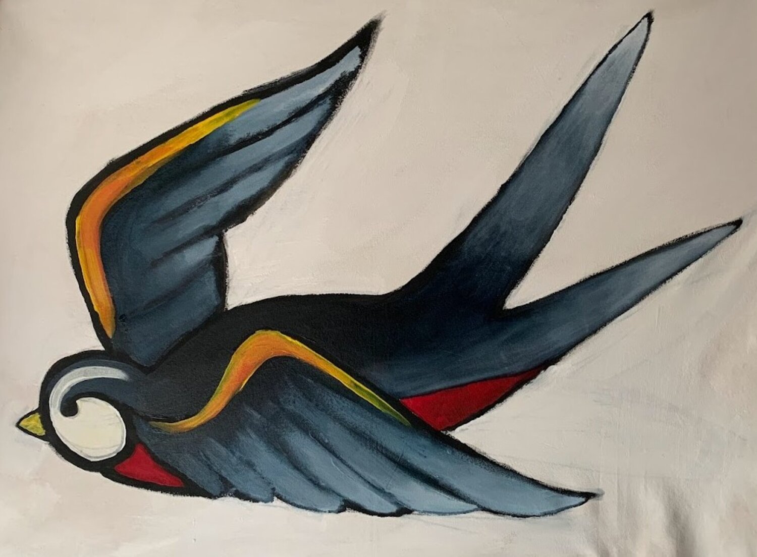 American Swallow de Alyssa Sclafani (2020) : Peinture Acrylique, Huile ...