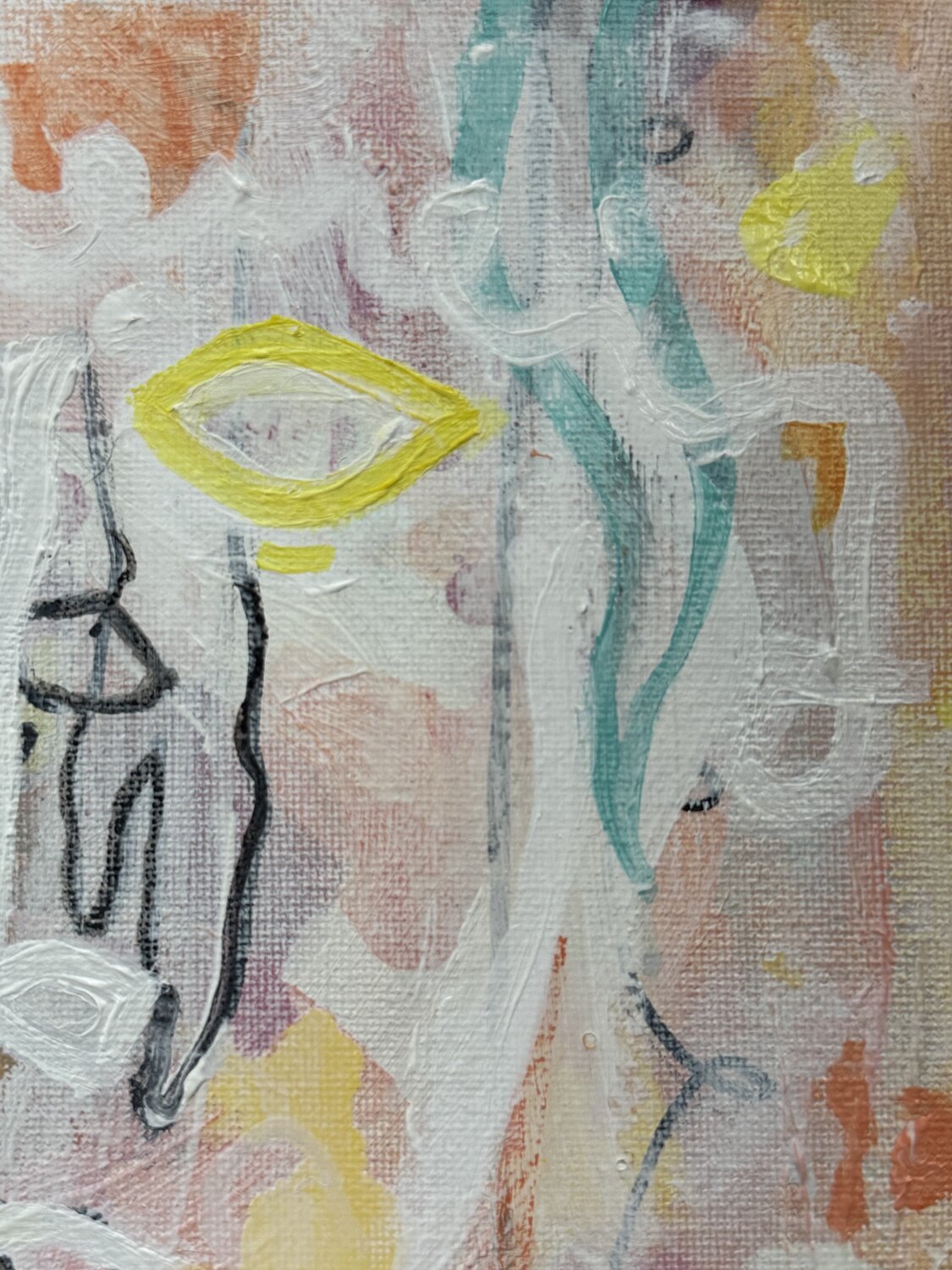 Twice Shy by Steven Kenworthy (2025) : Painting Acrylic, Ink on Canvas ...