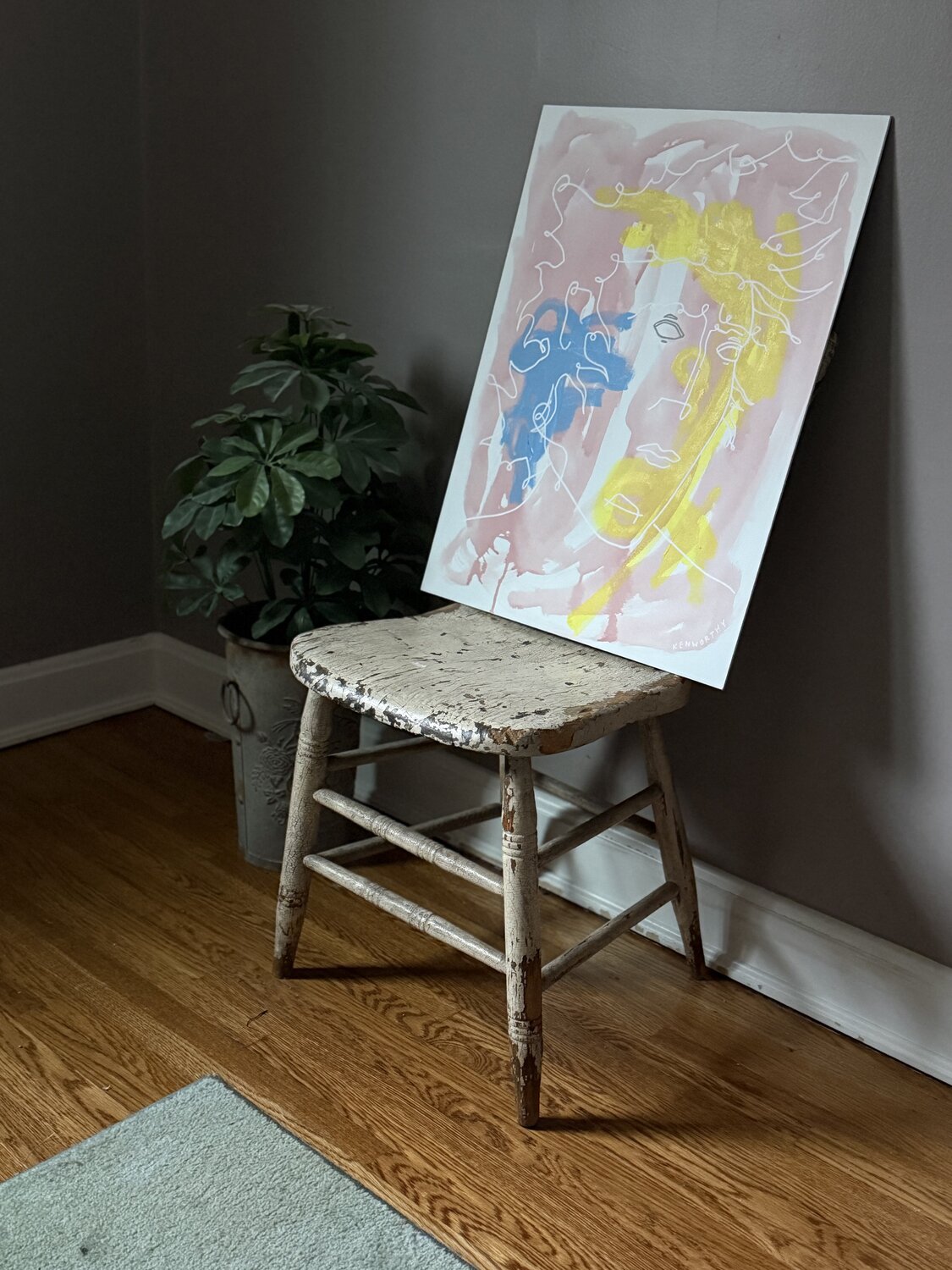 Ghost of Paris by Steven Kenworthy (2025) : Painting Acrylic, Ink on ...