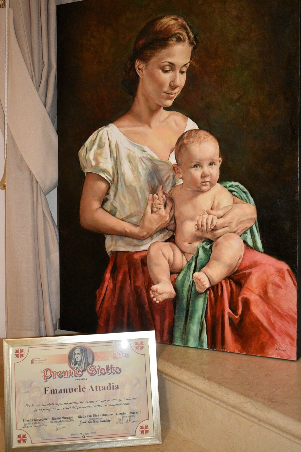 La felicità tra le dita de Emanuele Attadia (2020): Pintura Óleo en ...