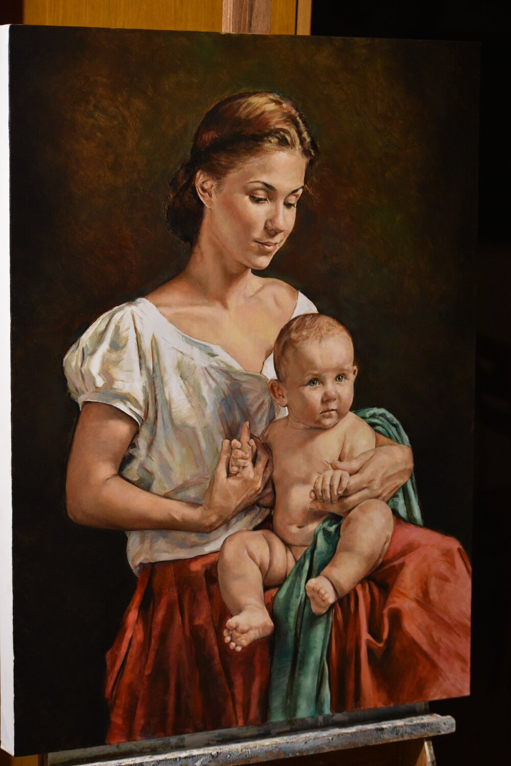 La felicità tra le dita von Emanuele Attadia (2020): Malerei Öl auf ...