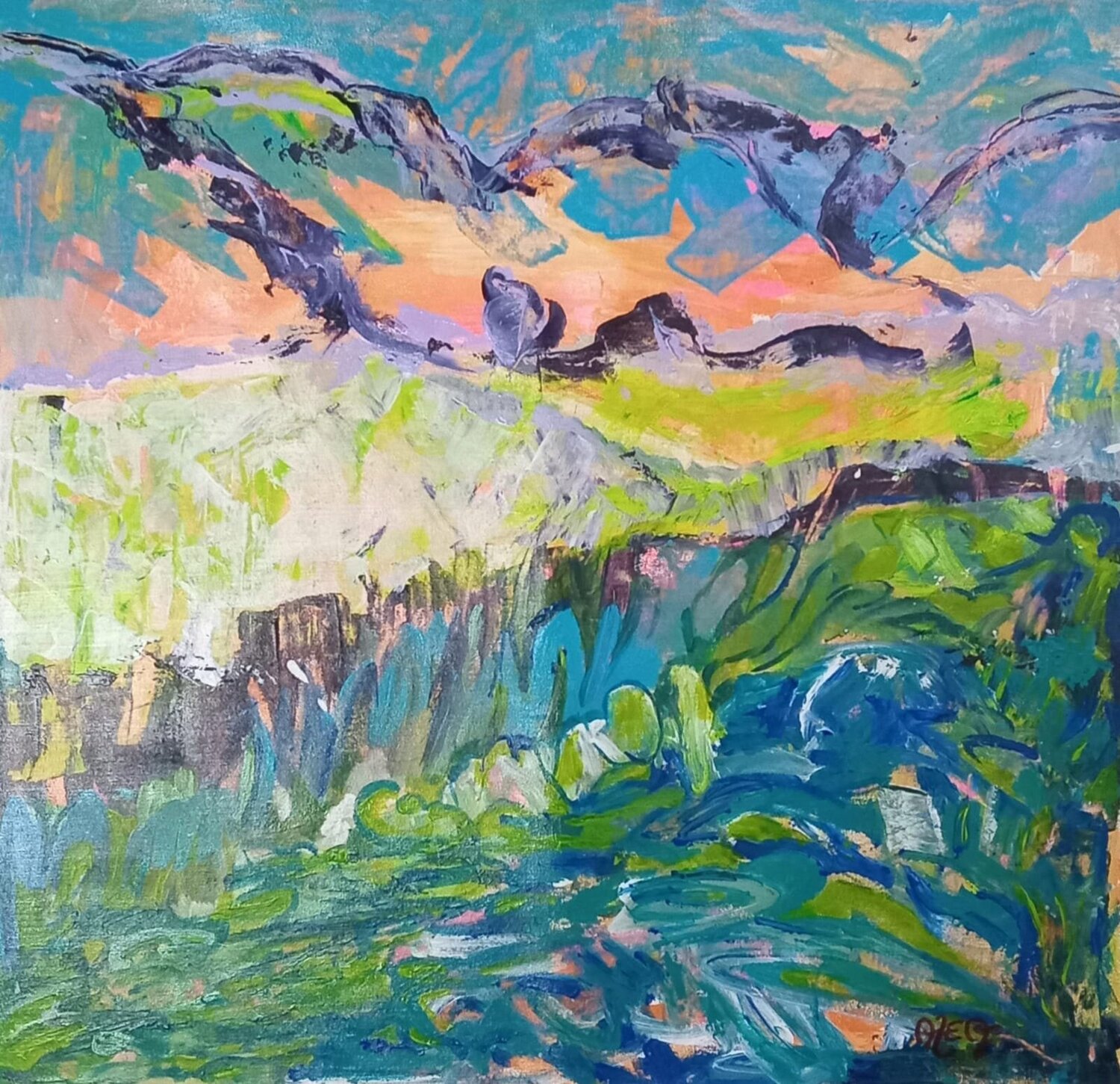 atmosfera veraniega by Alberto Leonardo El Assir (2024) : Painting ...