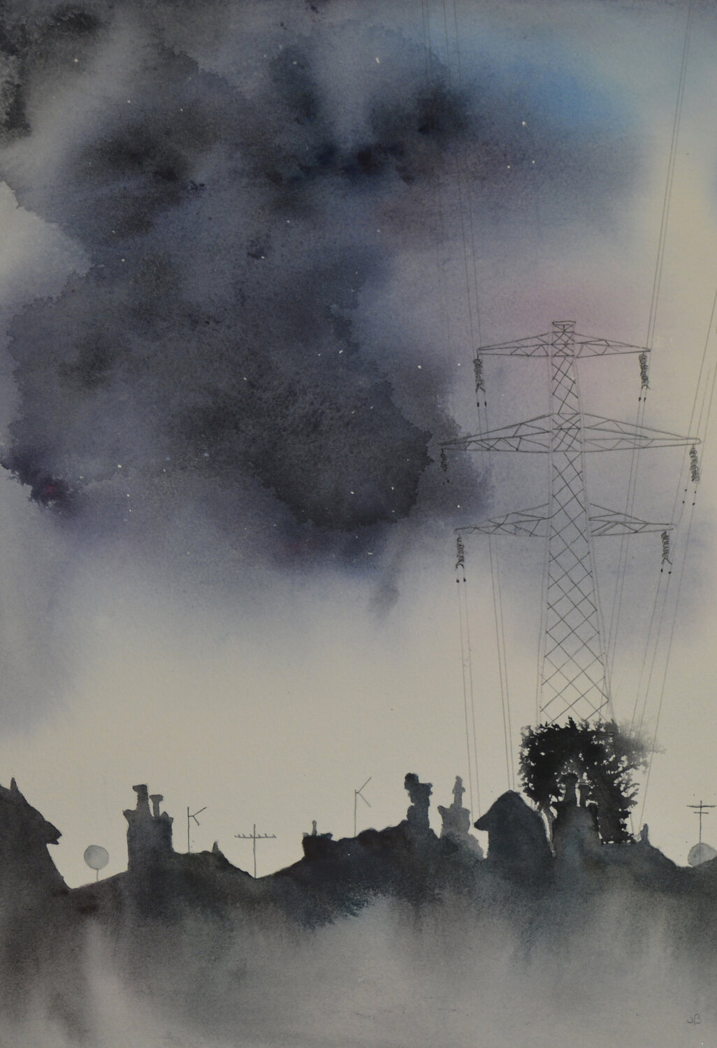 Saturday Night by Judith Beeby (2024) : Painting Watercolor on Paper ...