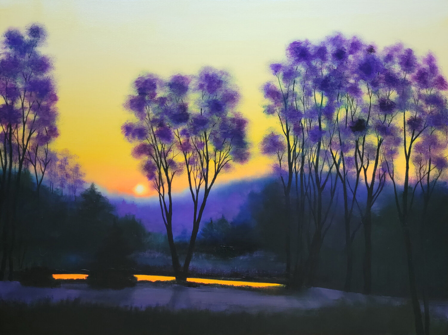 Slowing Down by Faith Patterson (2022) : Painting Acrylic, Oil on ...