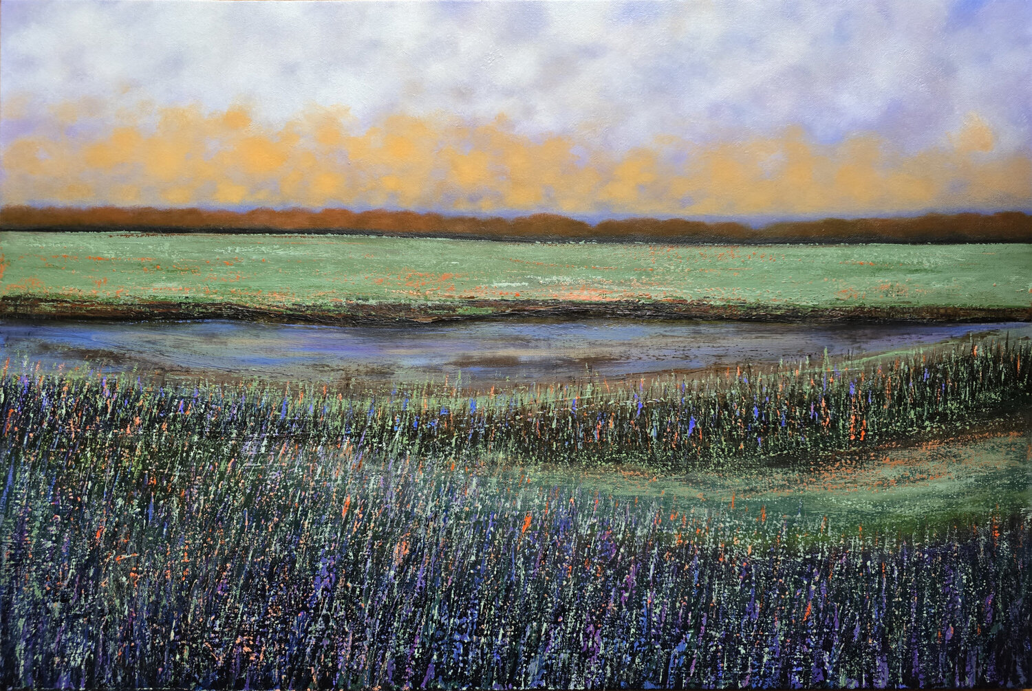 Quiet Field by Faith Patterson (2025) : Painting Oil on Canvas - Singulart