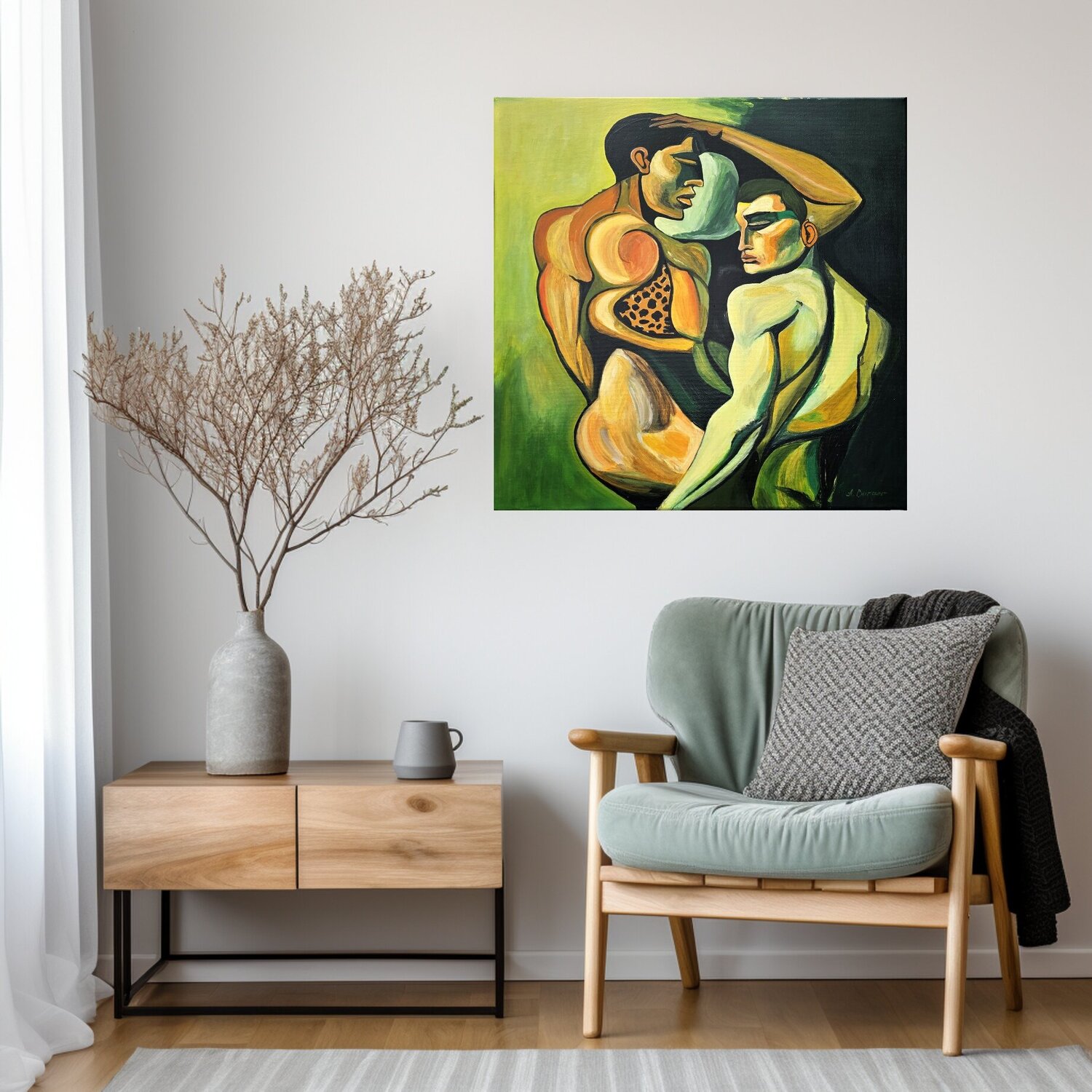 Instinct Without Permission by Anna Burger (2025) : Painting Acrylic on ...