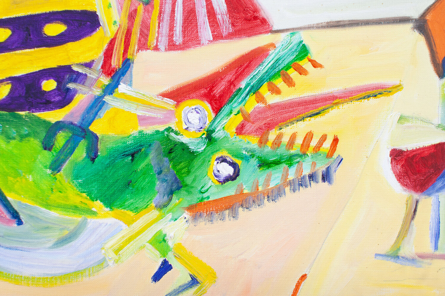 King eats dragon by Hirofumi Miyauchi (Andecian) (2014) : Painting Oil ...