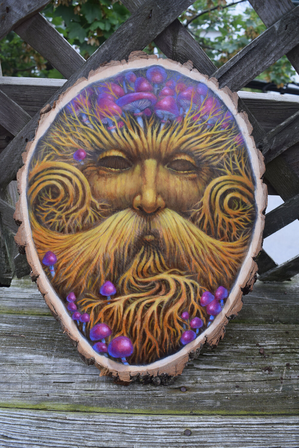 Old Man Oak of Winter Wood by Adam S Doyle (2022) : Painting Oil on Wood - Singulart