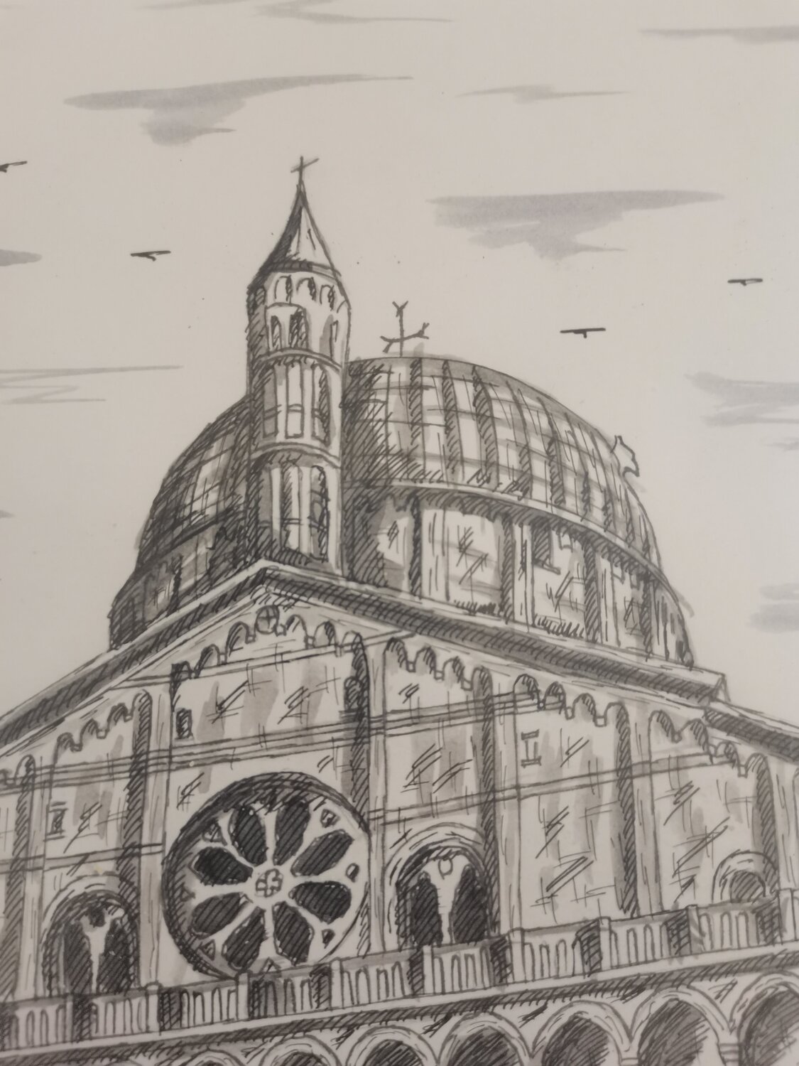 Il Santo by Christian Penta (2025) : Drawing India Ink on Paper - Singulart