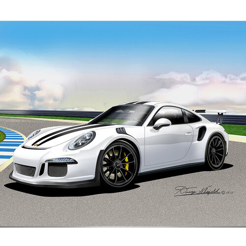 1965 SHELBY COBRA 427 FINE ART PRINT / AVAILABLE IN 8 DIFFERENT COLORS ...