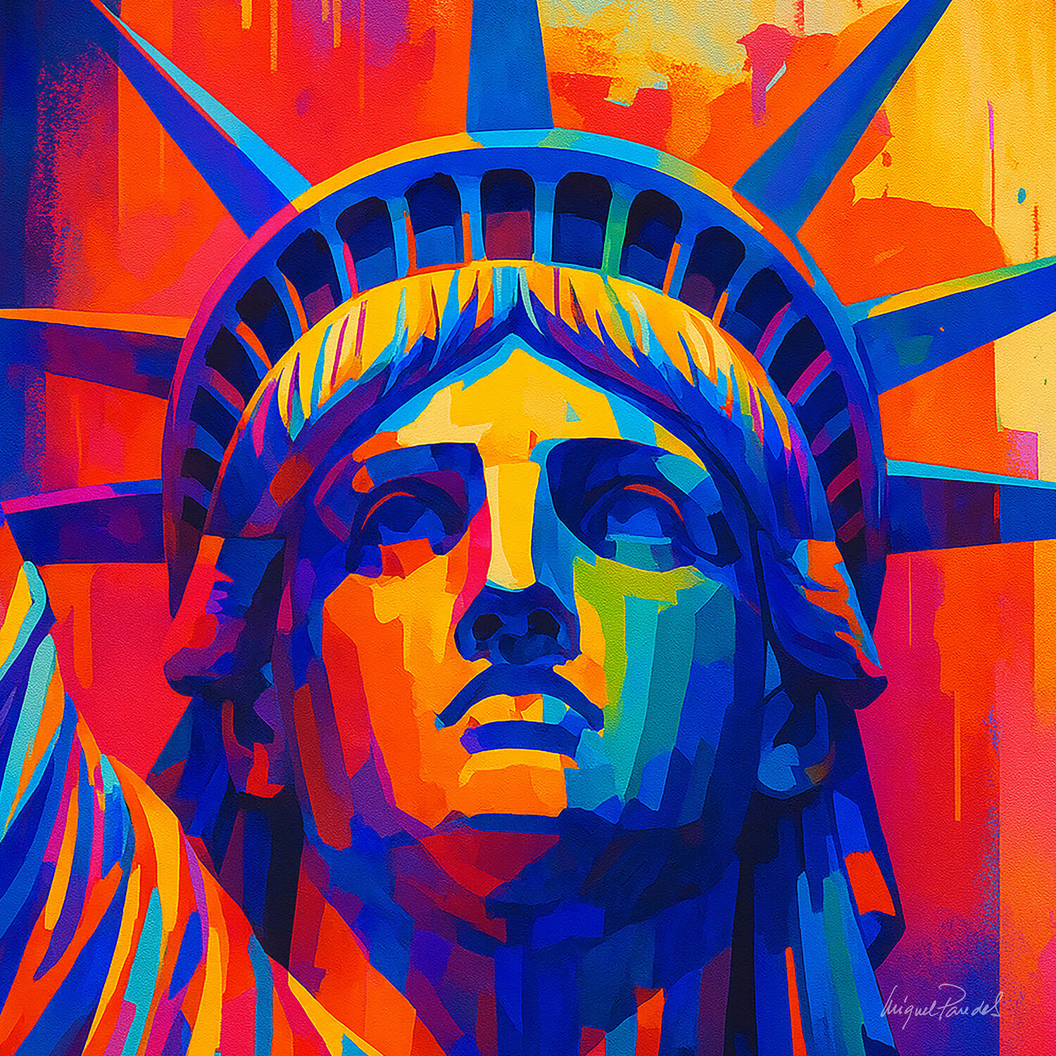 The Face Of Freedom by Miguel Paredes (2025) : Painting Oil on Canvas ...