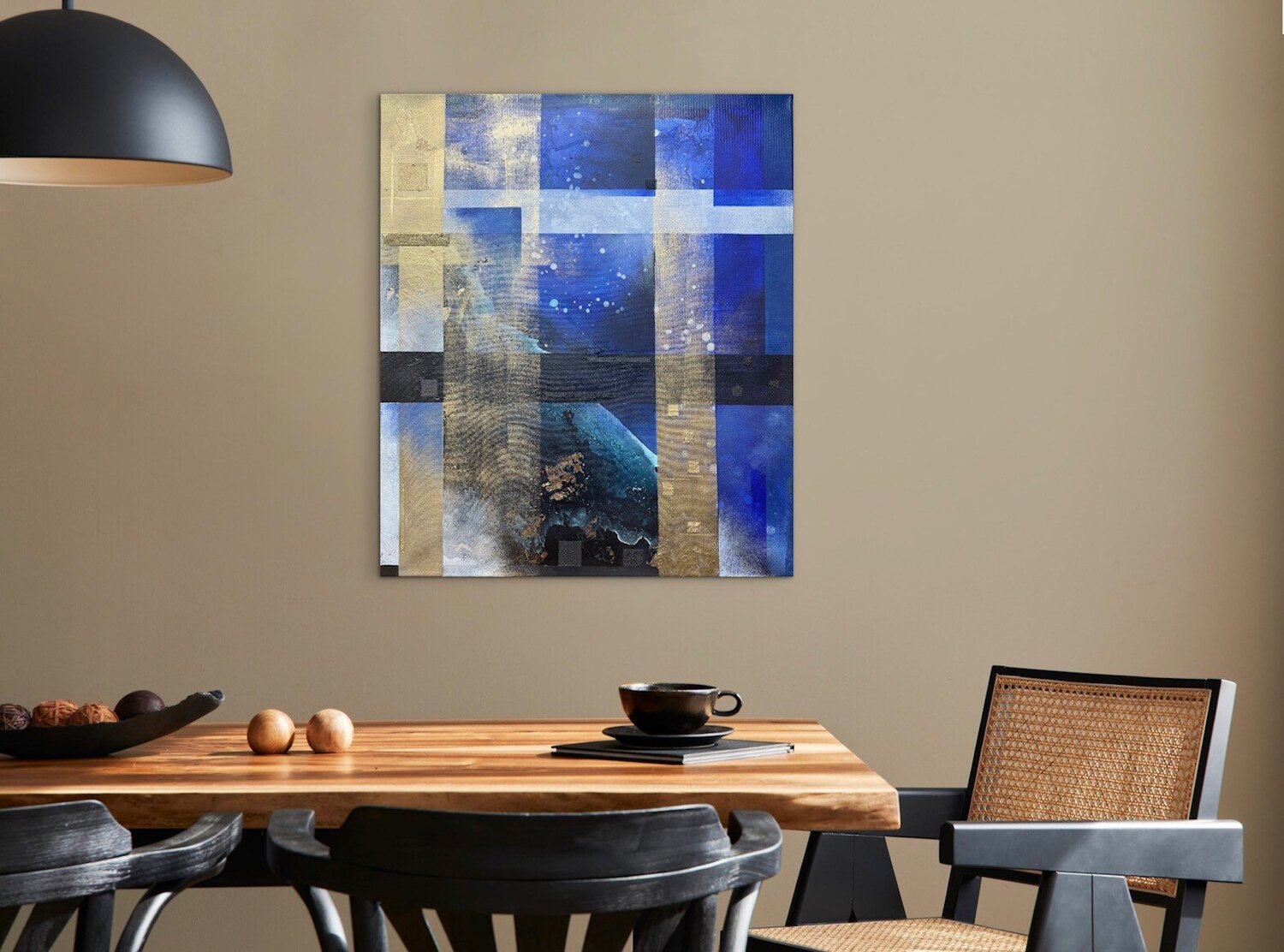 Galactic von Céline Dürst (2025): Malerei Acryl, Sand auf Leinwand ...