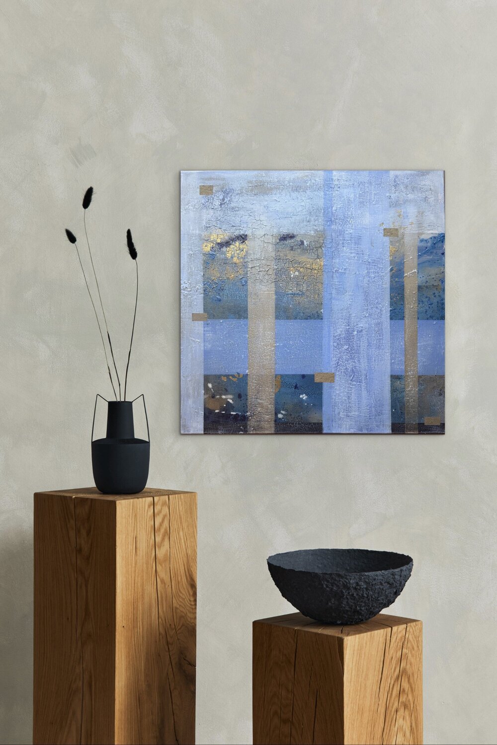 Winter Lights by Céline Dürst (2025) : Painting Acrylic, Sand on Canvas ...