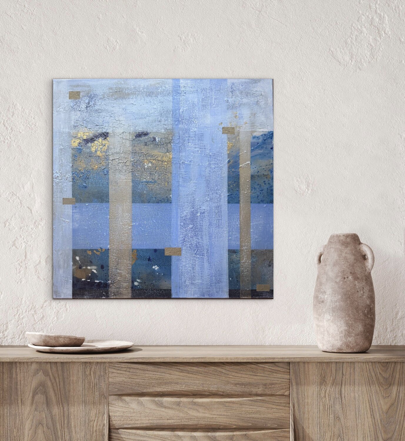 Winter Lights by Céline Dürst (2025) : Painting Acrylic, Sand on Canvas ...