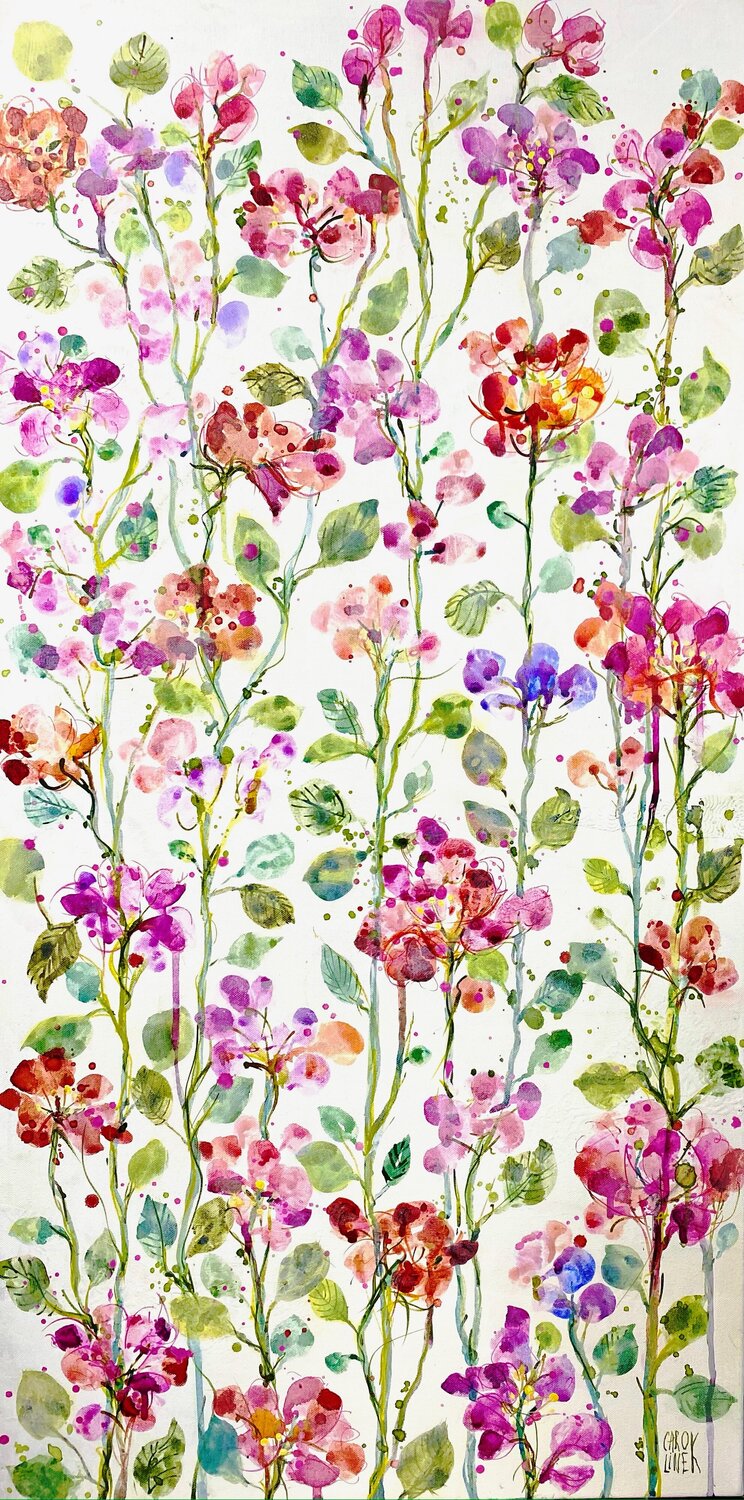 Wallpaper Florals by Caroline K (2022) : Painting Acrylic on Canvas ...