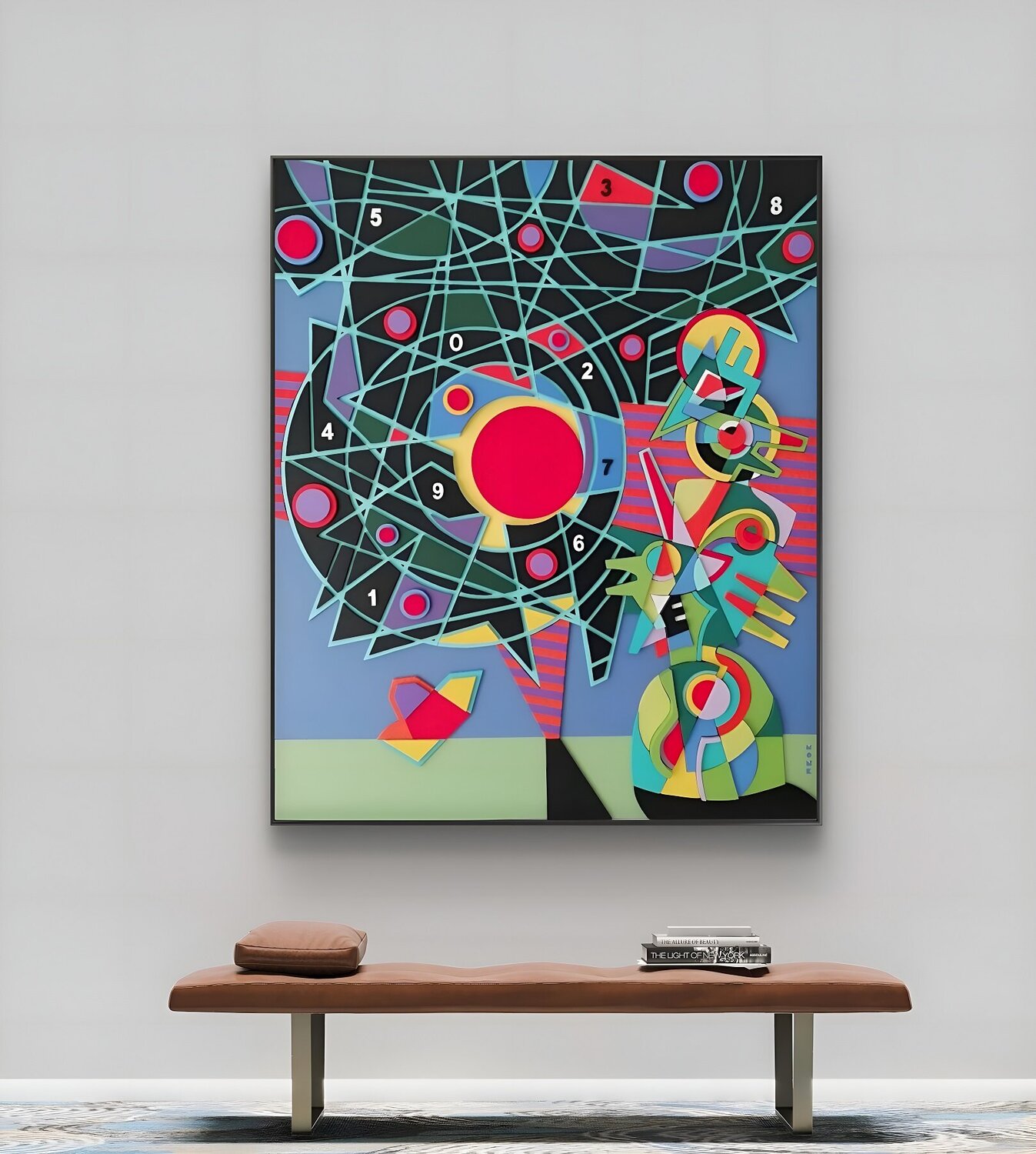 Red Point door MONK (2025) : Schilderij Acryl op Hout - Singulart