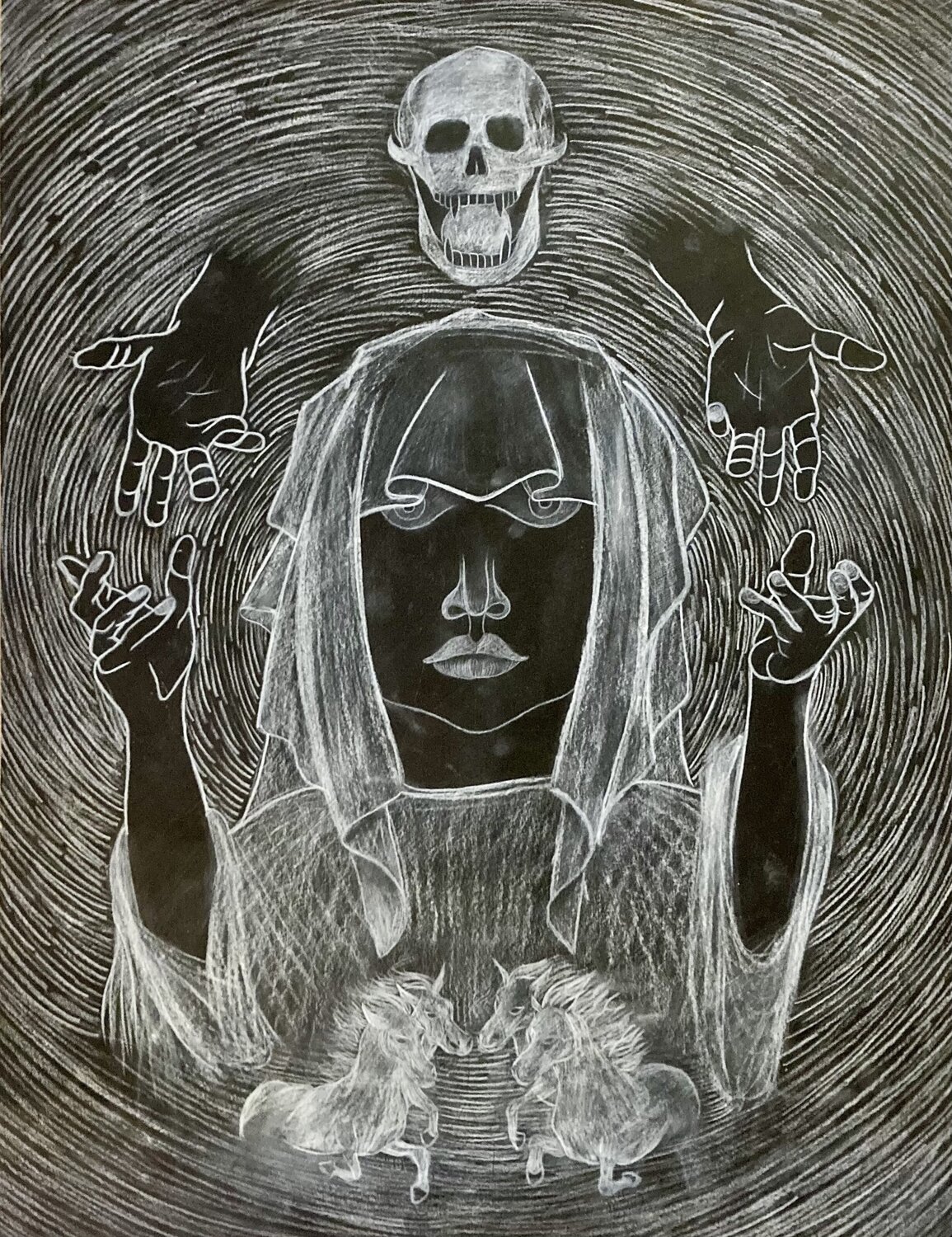 LE SEUIL DES CONSCIENCES by LUCIANŒSTEVAN (2025) : Drawing Colored ...