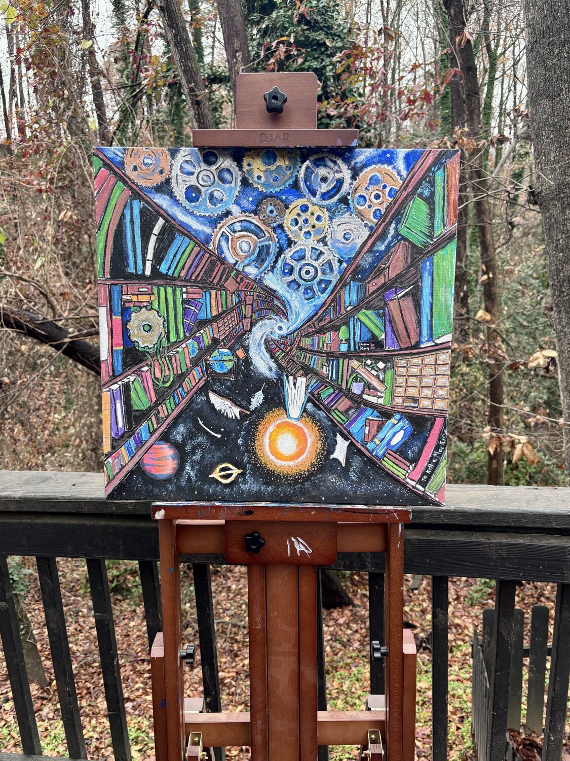 The Library of Lost Realities de Eric Lilly (2025) : Peinture Acrylique ...