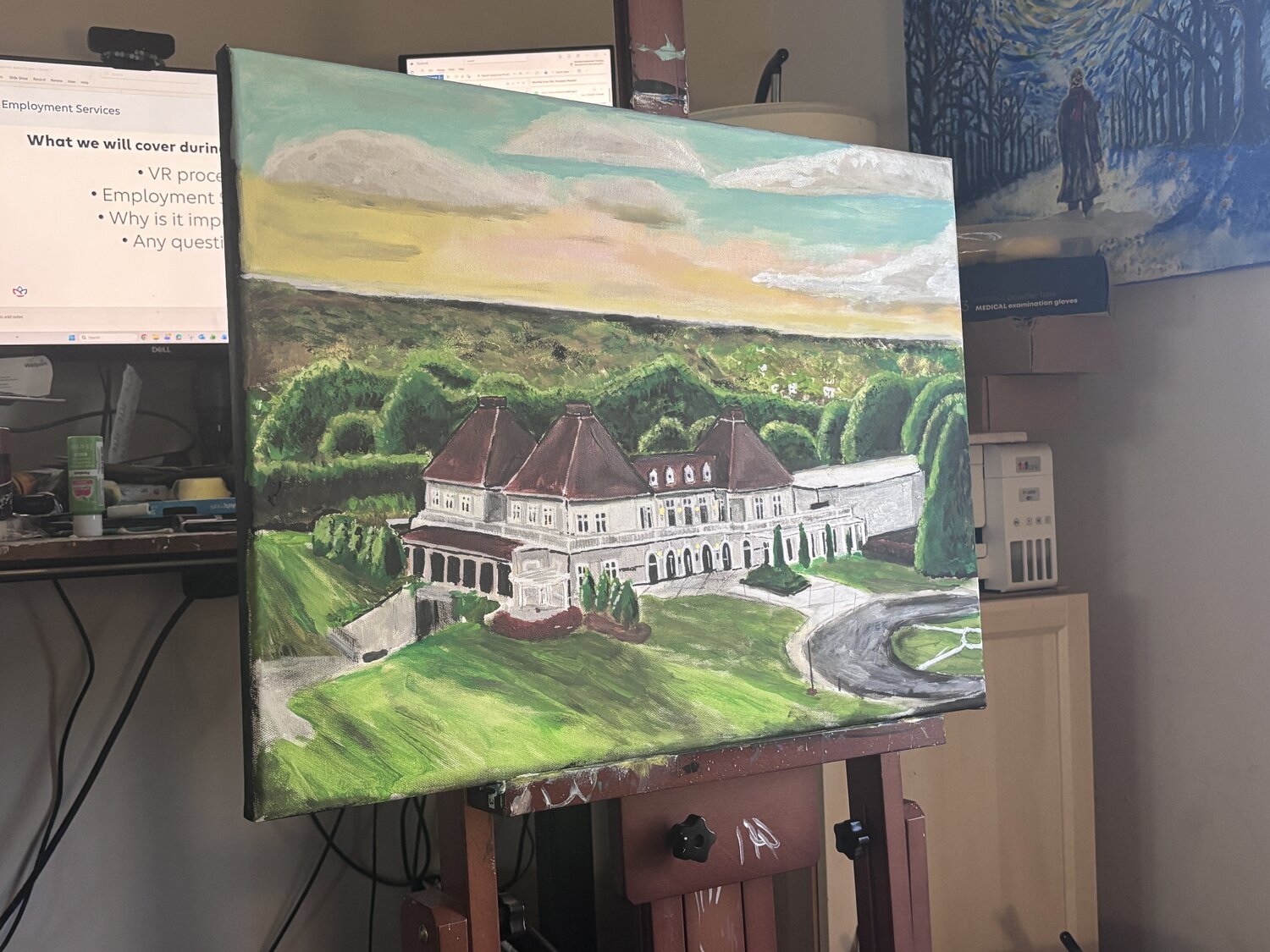 Chateau Elan de Eric Lilly (2025) : Peinture Acrylique sur Toile ...