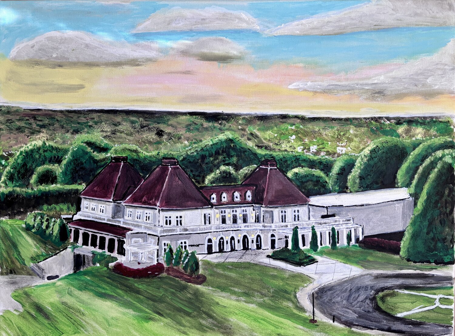 Chateau Elan de Eric Lilly (2025) : Peinture Acrylique sur Toile ...