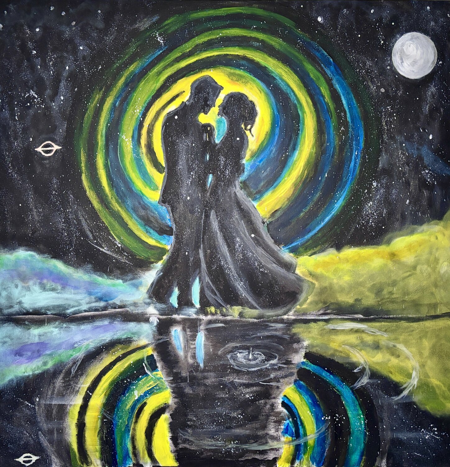 Held by the Night de Eric Lilly (2025) : Peinture Acrylique sur Toile ...