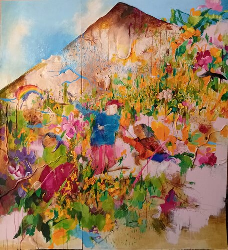 elzorro de arriba. by Percy Lenin (2025) : Other Media Acrylic ...