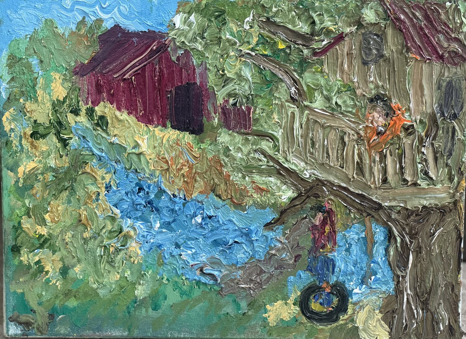 Treehouse by Juan Jose Ruiz Rodríguez (2025) : Painting Oil on Canvas ...