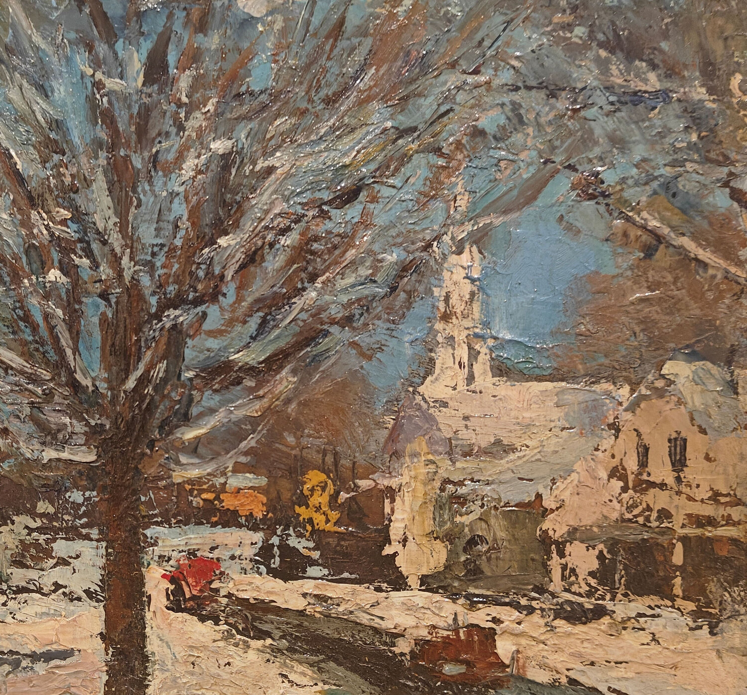 A New England Church by Susan Grisell (N.D) : Painting Other materials ...