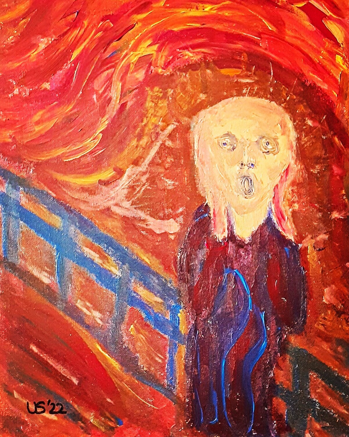 Der Schrei - inspiriert durch Edvard Munch by Uwe Stark (2022 ...
