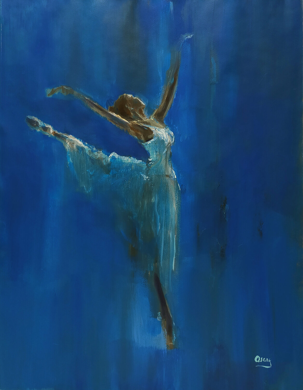 dancer 9 by Oscar Alvarez Pardo (2021) : Work on Paper Acrylic on Paper ...