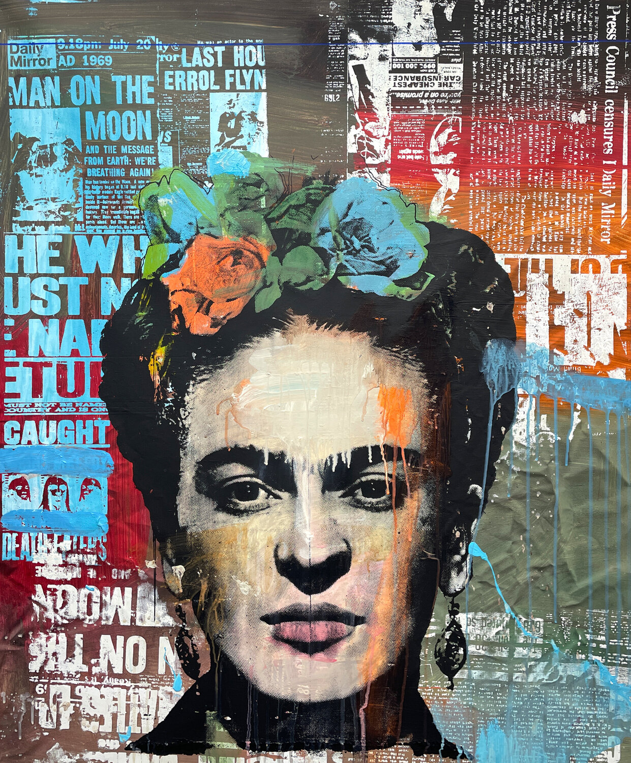 Frida Kahlo by Mykola Kuryliuk (2023) : Painting Acrylic on Canvas ...